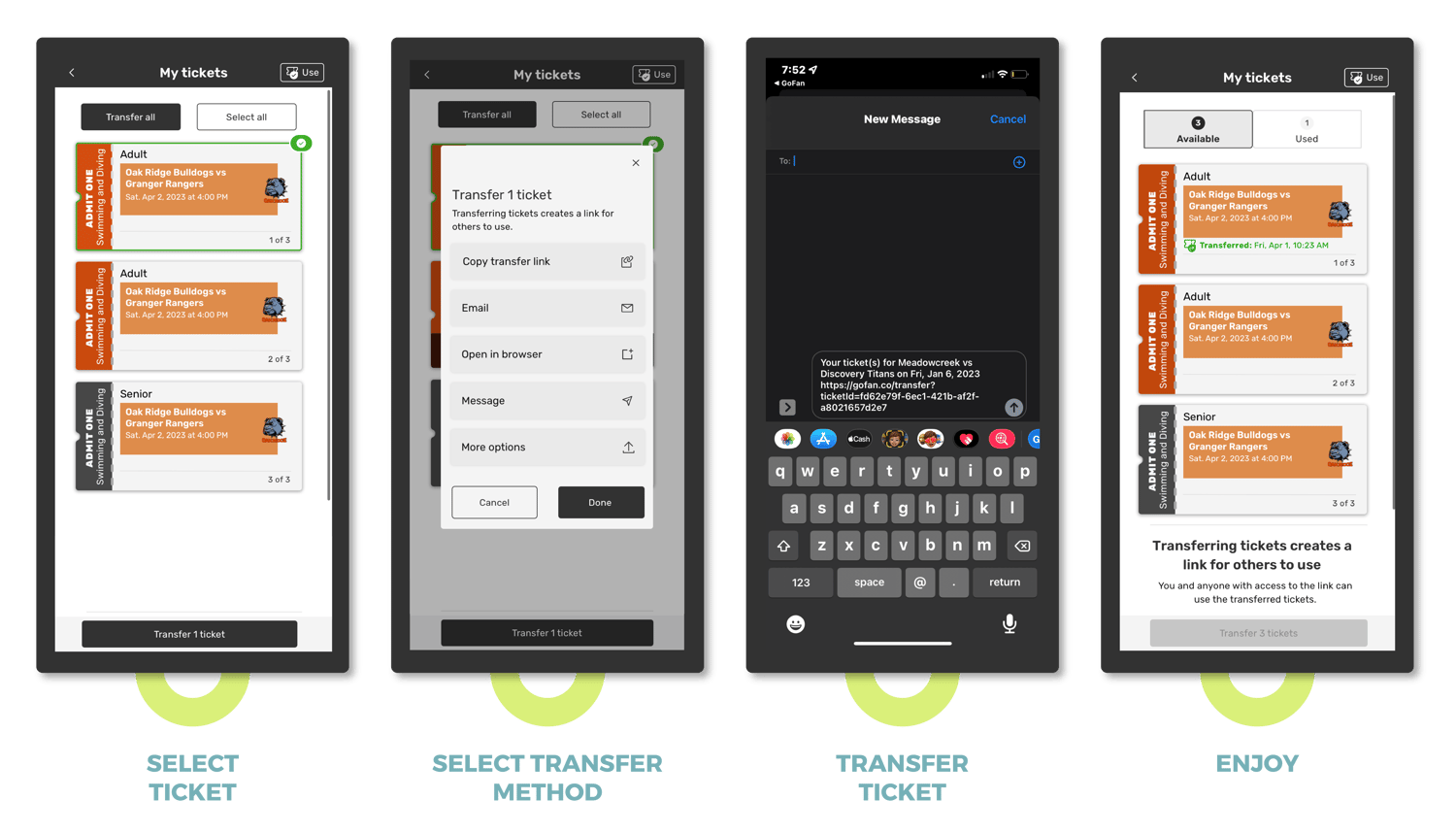 How to Buy, Use, and Transfer Tickets | Downloadable Guides | GoFan