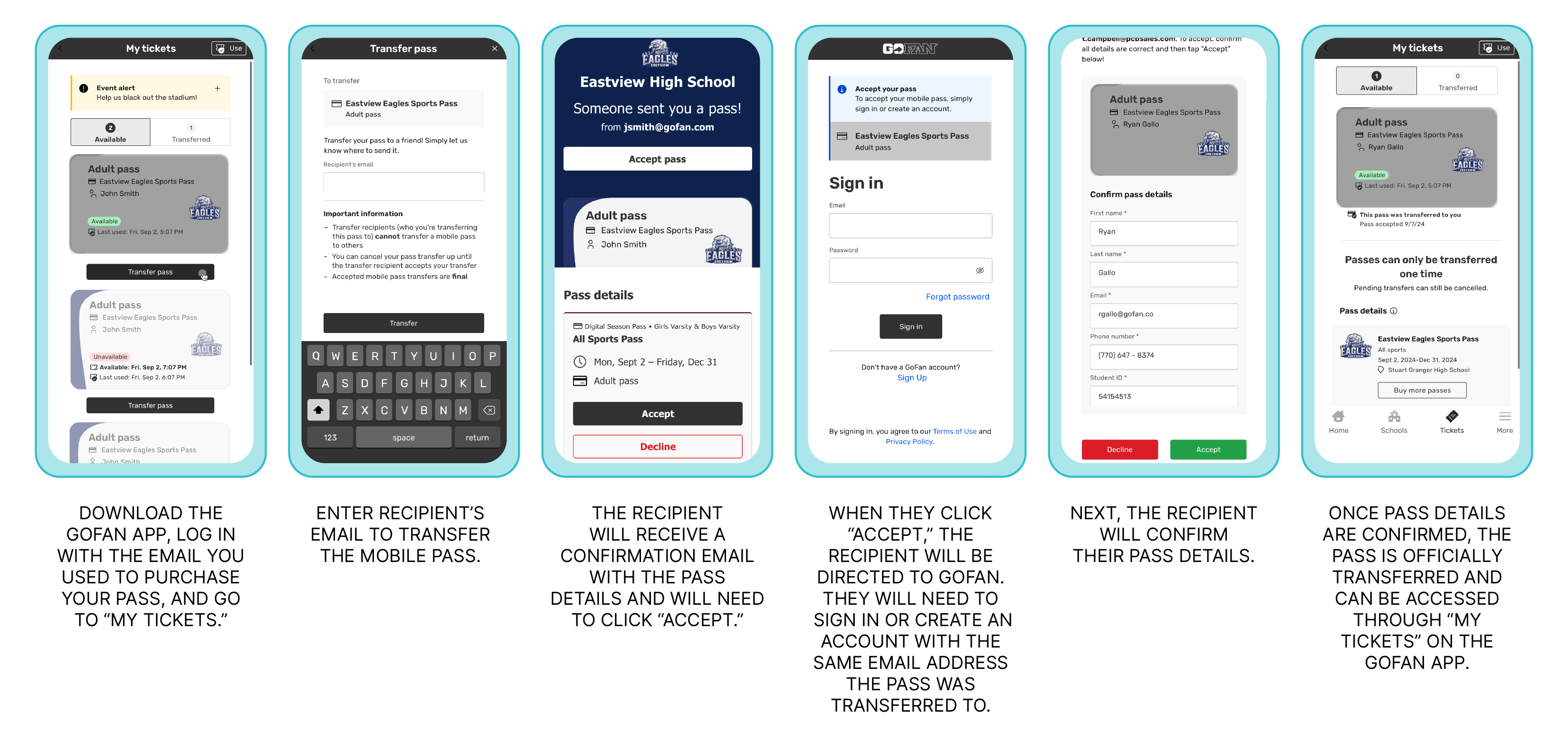 How to Buy, Use, and Transfer Tickets | Downloadable Guides | GoFan