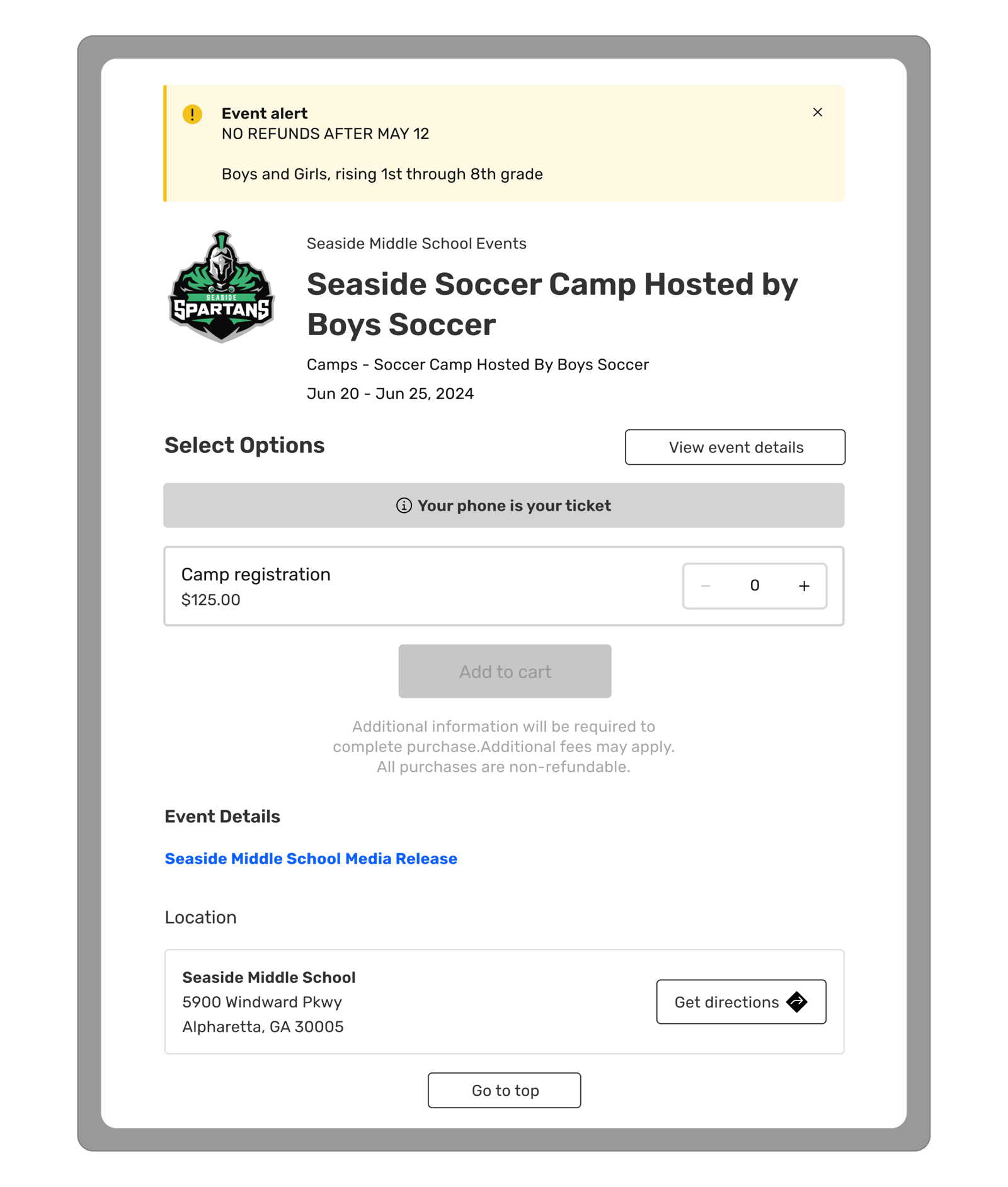 GoFan | Youth & Club Sports