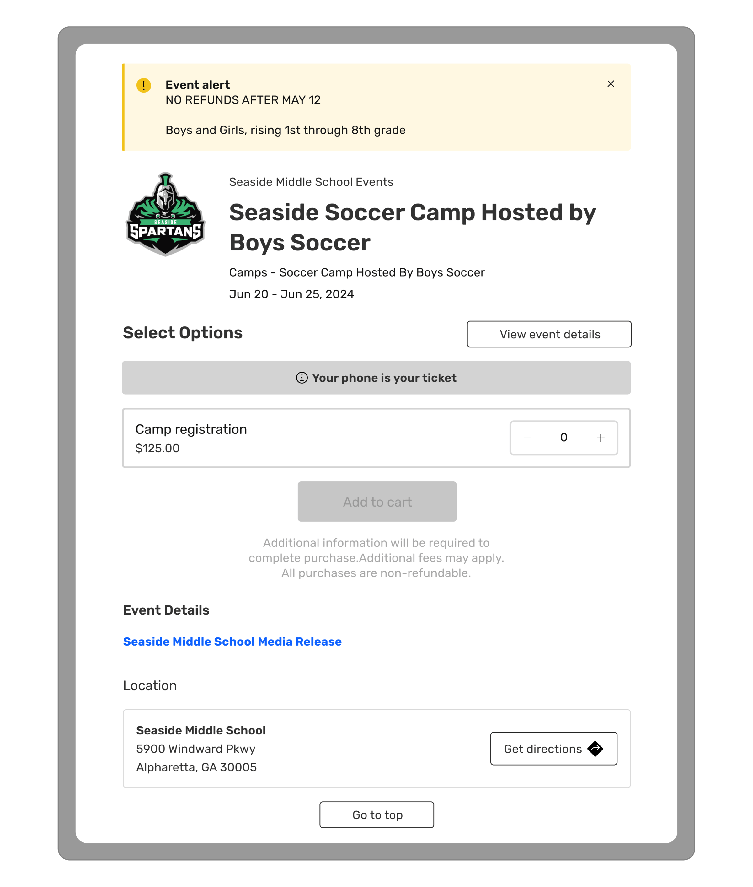 GoFan | Youth & Club Sports